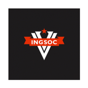1984 Ingsoc George Orwell logo vector