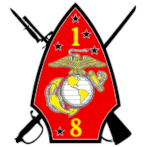 1st Battalion 8th Marine Regiment USMC logo vector