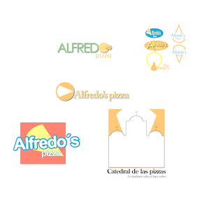Alfredo Pizza logo vector