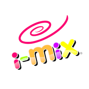 I-mix instant drink mix logo vector