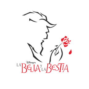La Bella y la Bestia logo vector