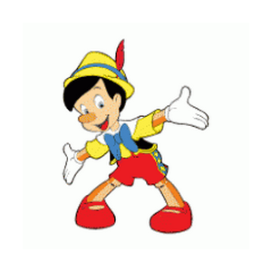 Pinocchio logo vector