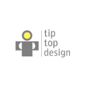tip-top design logo vector